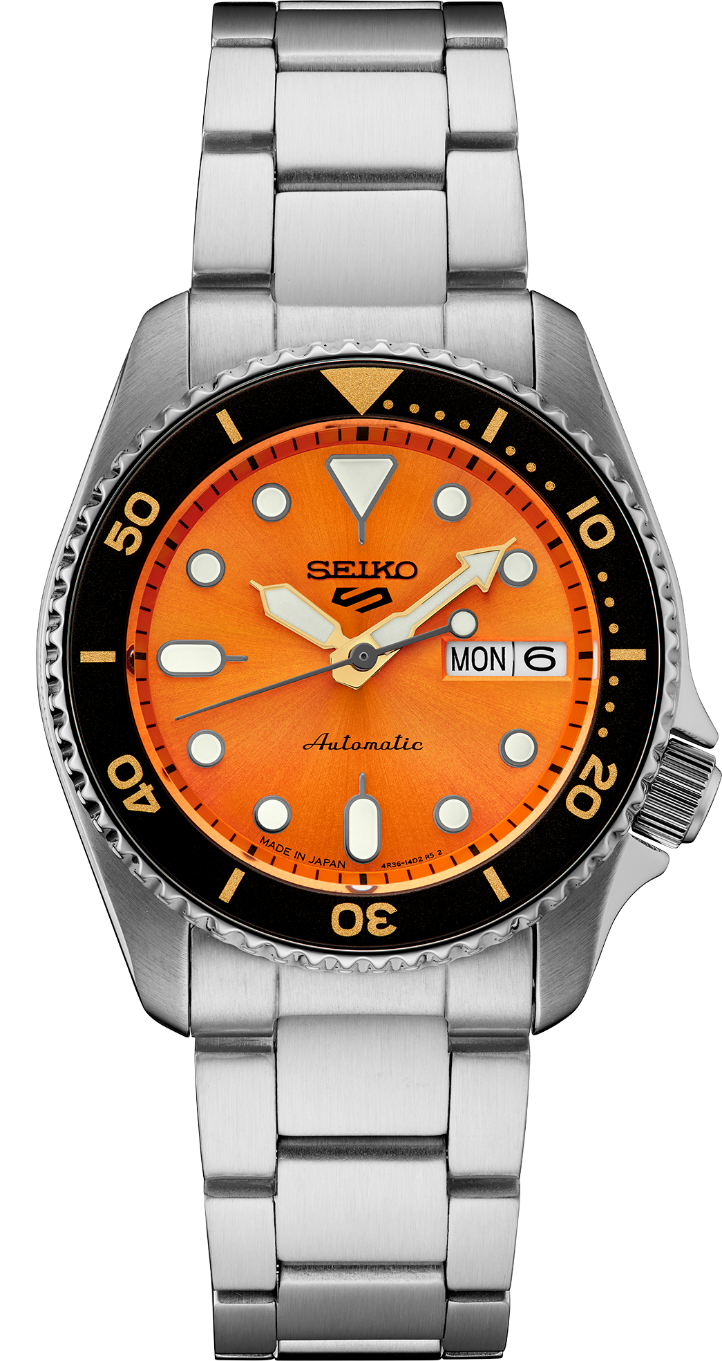 Seiko 5 Sports Orange Dial Automatic Watch | Blake Jewelers